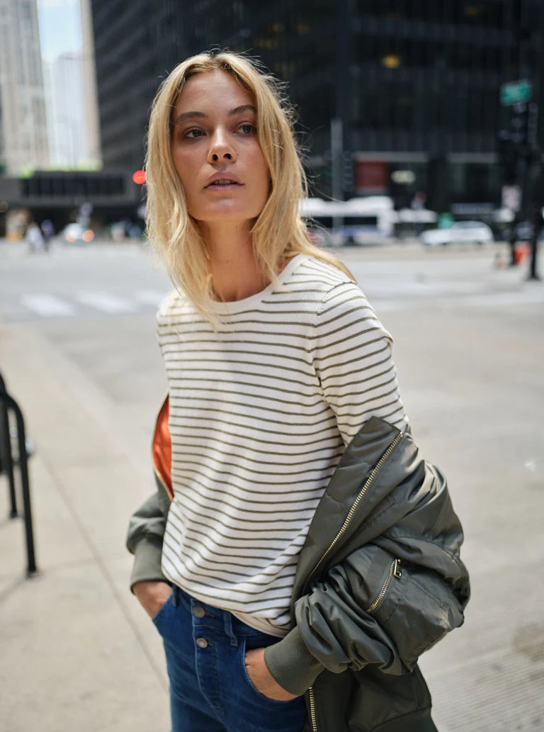 Mos Mosh - Ani Stripe Knit - Mermaid – Indigoandme