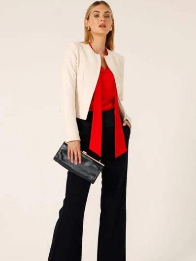 Sacha Drake - Checker Jacket - Oatmeal – Indigoandme